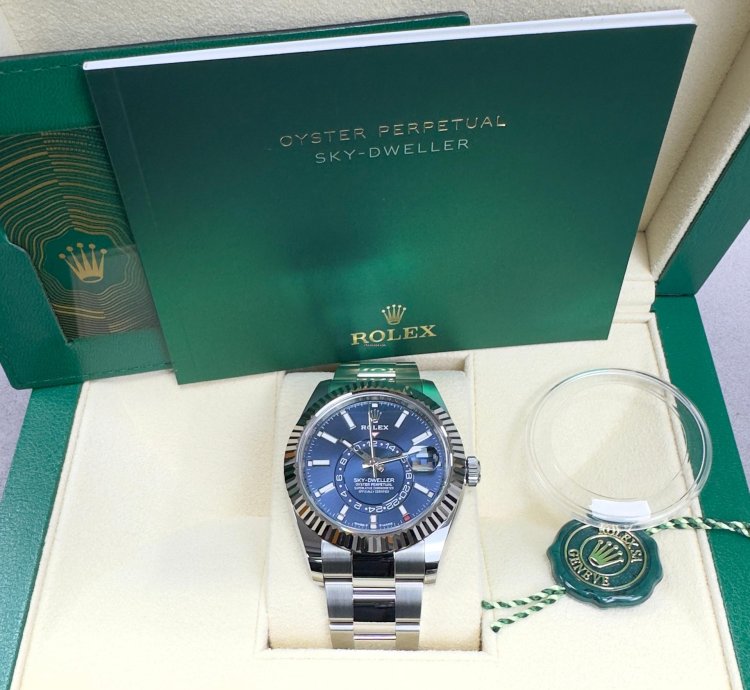 Rolex Sky-dweller 336934 Blue Dial Unworn 2025 Receipt Included Replica ...