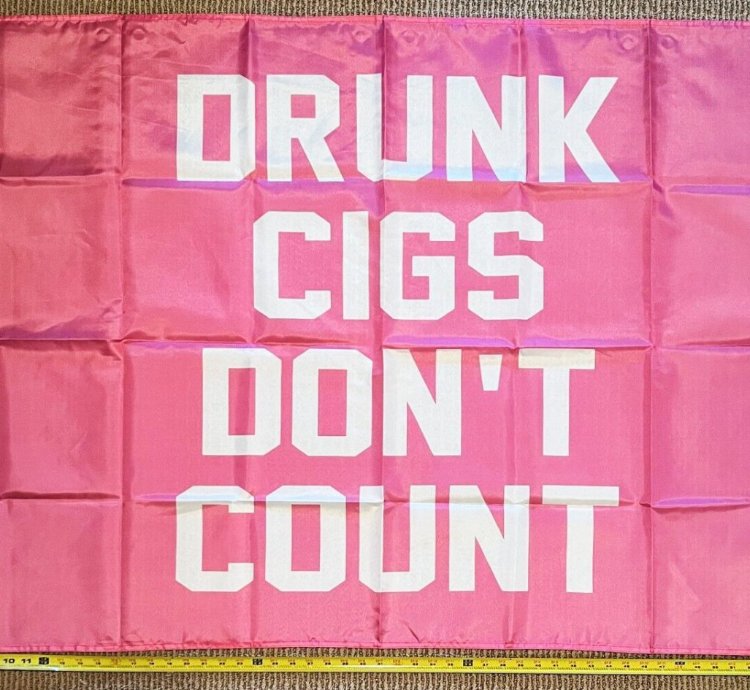 Beer Flag Drunk Cigs Girls Cave College Dorm Banner Sign Usa 3x5 | Begja