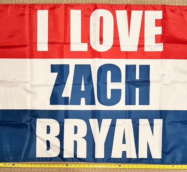 Country Music Flag Zach Bryan Man Cave Beer Sign Poster Usa 3x5ft | Begja